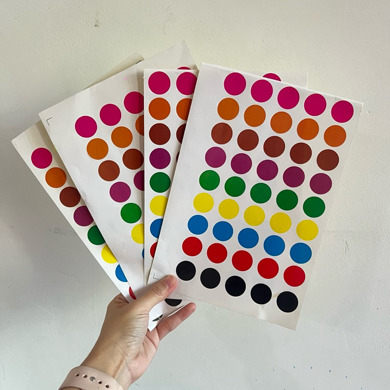 Jual Stiker Dot to Dot / Stiker Bulat | Shopee Indonesia