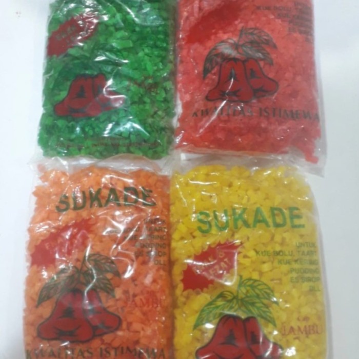 Jual Sukade cap Jambu 1kg (Merah, Kuning, Orange, Hijau) | Shopee Indonesia