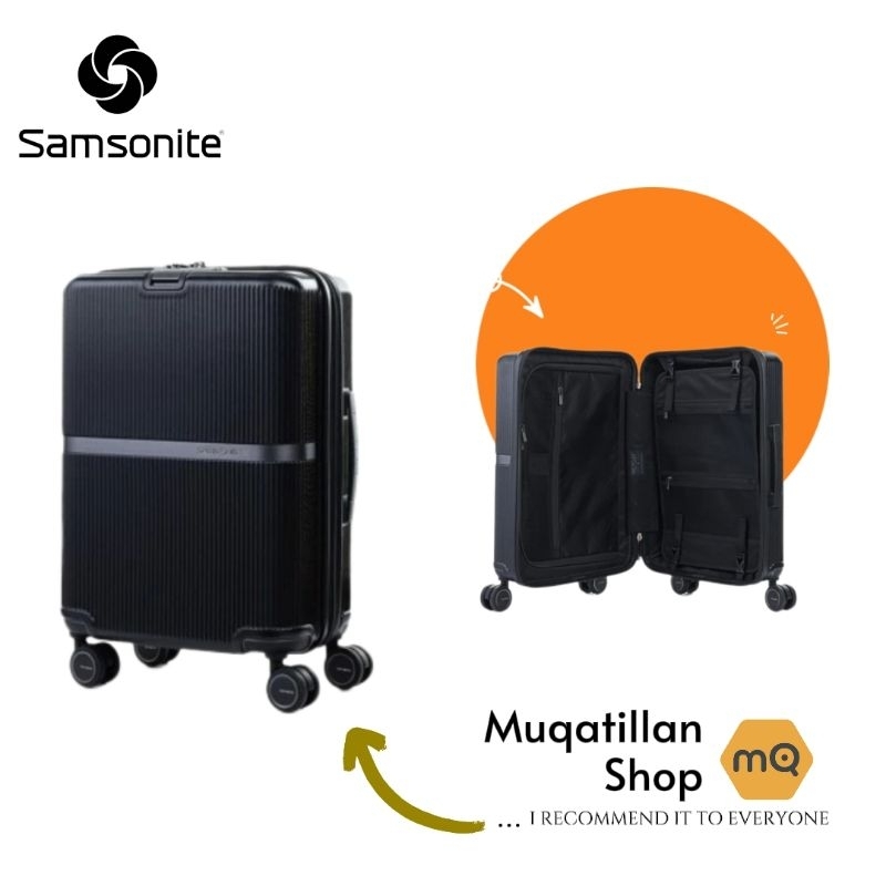 Jual Koper Samsonite Ringan Minter 20 inch Small Cabin - Hitam | Shopee ...