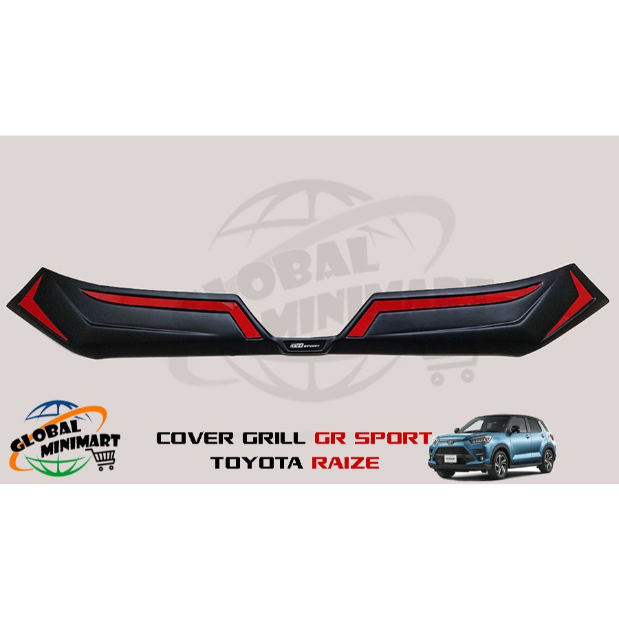 Jual Front Grill Cover Gril Grill Depan Toyota RAIZE List Merah ...