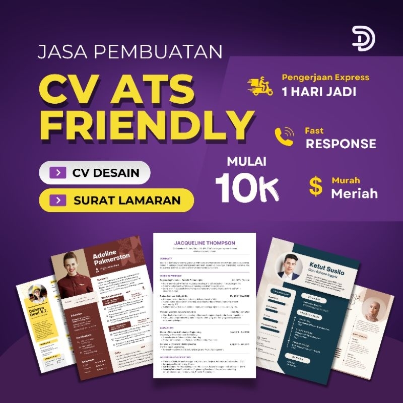 Jual Jasa Pembuatan CV | Jasa Desain CV | Jasa CV | Surat Lamaran Kerja | Jasa Edit Foto ...