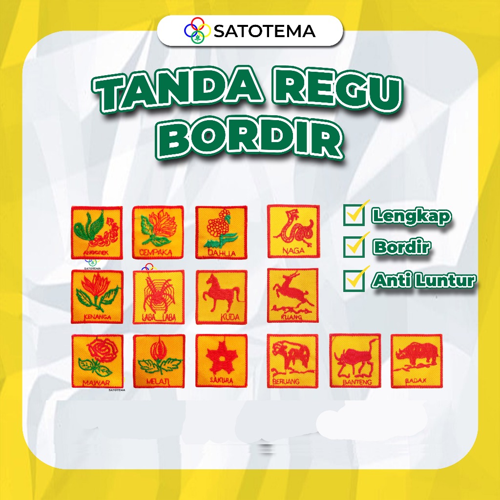 Jual Tanda Regu / Tanda Regu Pramuka / Tanda Regu Pramuka Penggalang ...