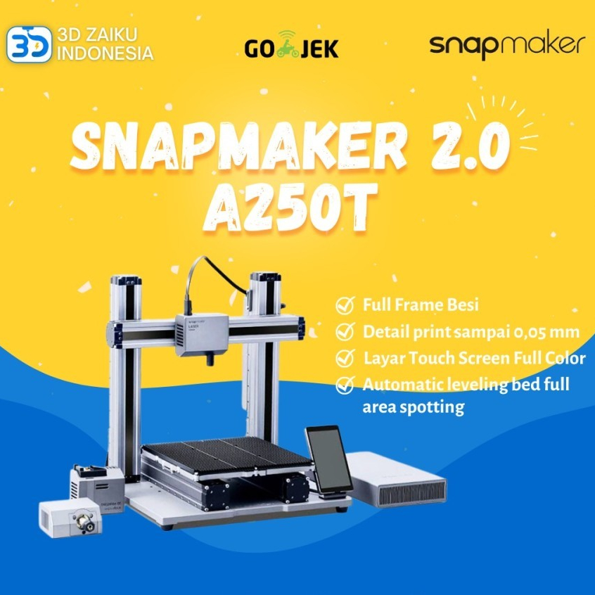 Jual Original Snapmaker 2.0 A250 3 in 1 Large 3D Printer CNC and Laser ...