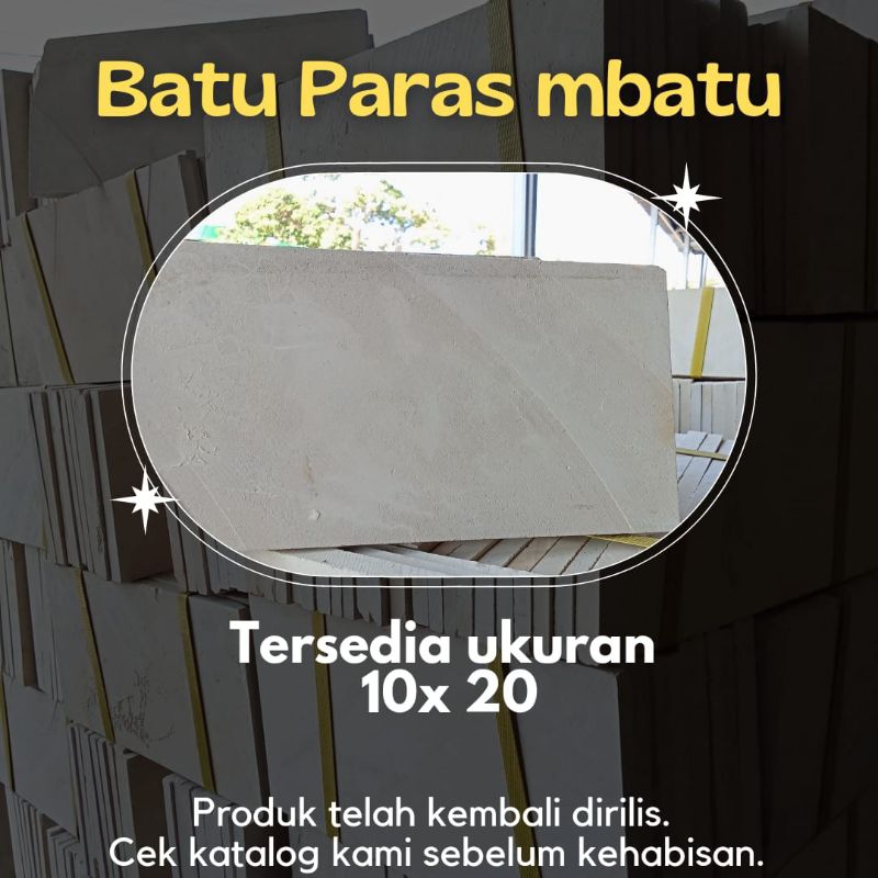Jual BATU ALAM PARAS MBATU | UKURAN 10 X 20CM | Shopee Indonesia