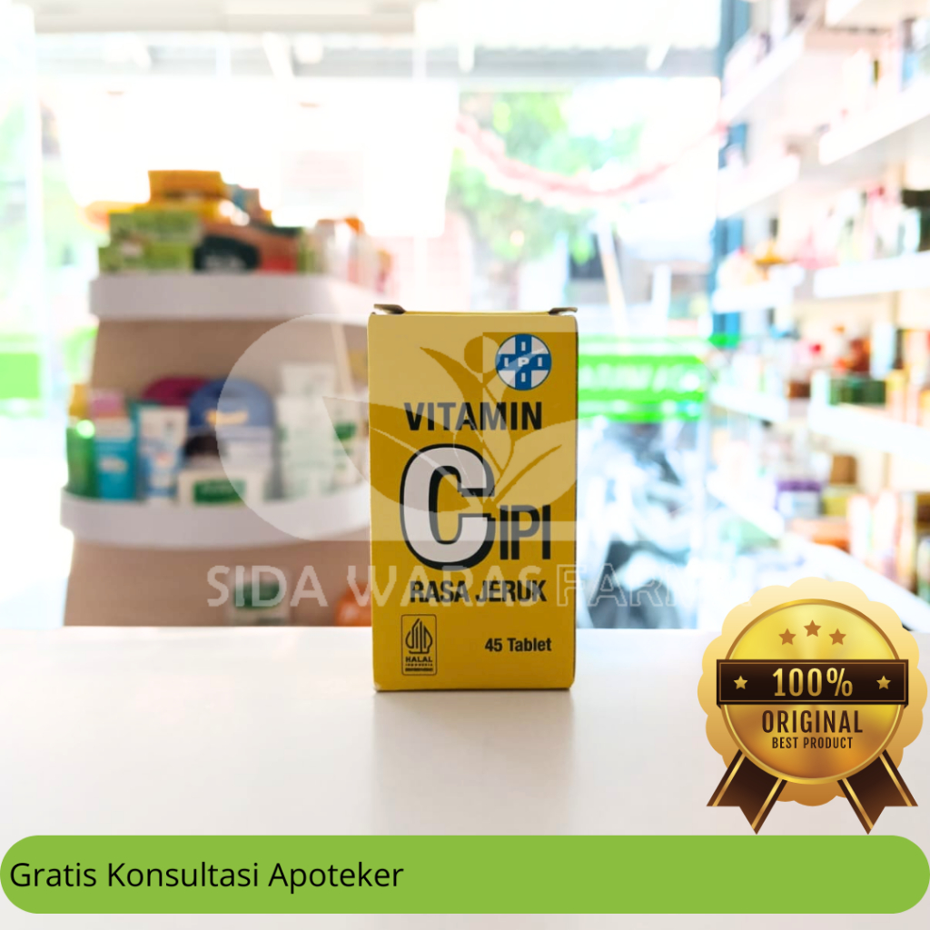 Jual VITAMIN C IPI ISI 45 TABLET RASA JERUK | Shopee Indonesia
