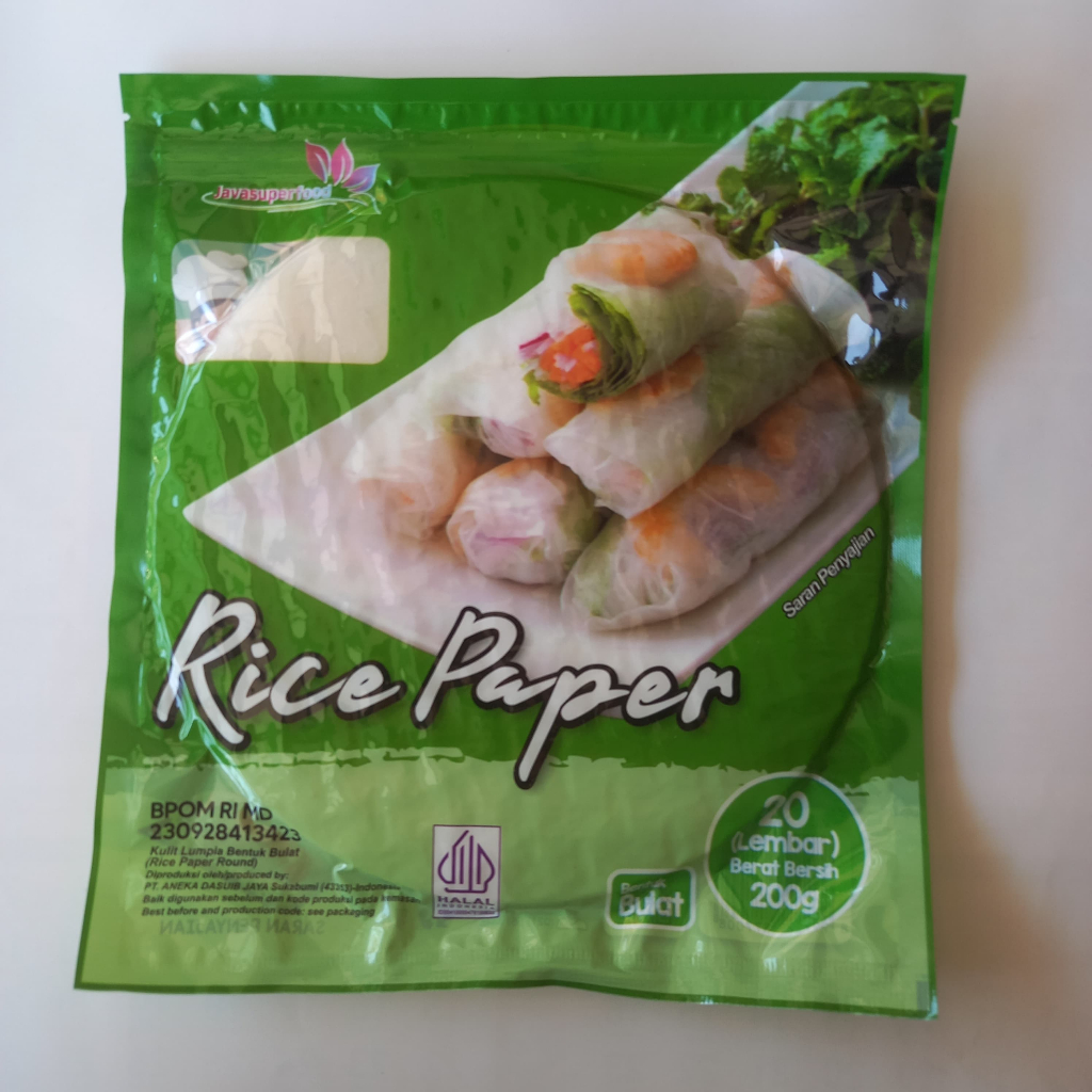 Jual Rice Paper Bulat 200g 20lembar / Kulit Lumpia Vietnam | Shopee ...