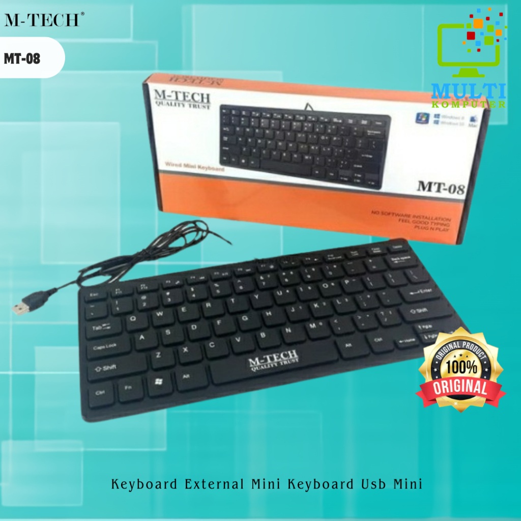 Jual Mtech Keyboard Wired USB Mini Multi MT-08 | Shopee Indonesia