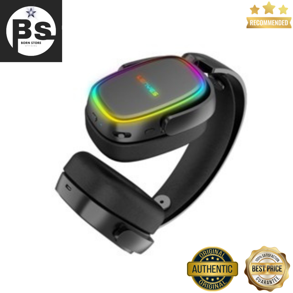 Jual LENYES LH21 Pro ENC RGB Light 40ms Headphone Gaming Bluetooth hifi ...