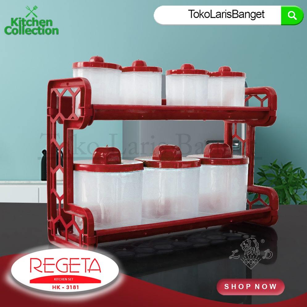 Jual TEMPAT BUMBU/KITCHEN SET REGETA/RAK BUMBU SUSUN | Shopee Indonesia