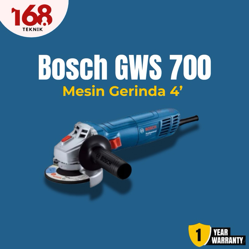 Jual Mesin Gerinda Tangan Bosch GWS 700 Angle Grinder 4’ 100mm ...
