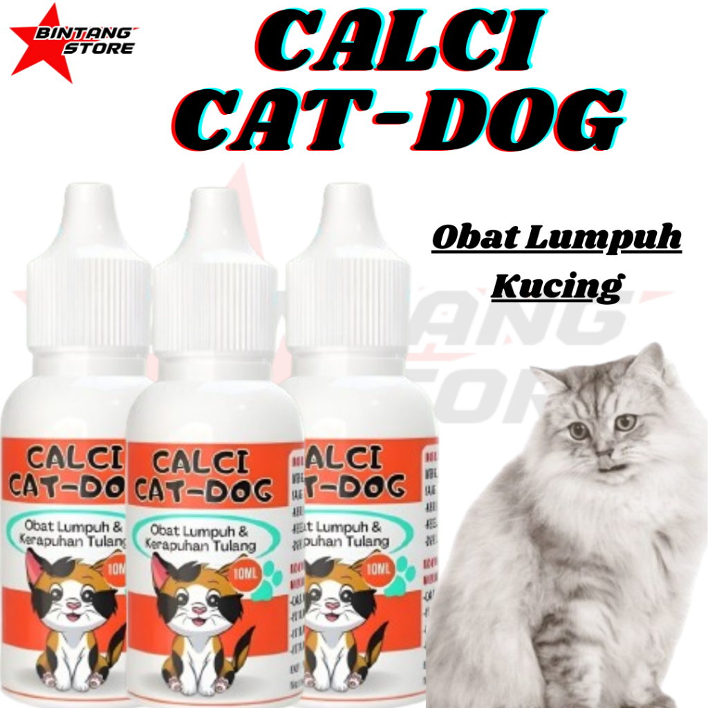 Jual CALCICAT OBAT LUMPUH KUCING ANJING OBAT KEJANG DEHIDRASI TETANUS ...