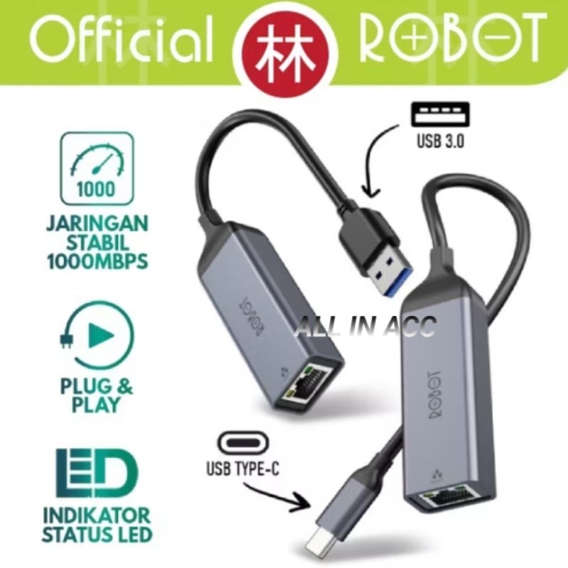 Jual USB TO LAN ROBOT EA10 USB 2.0 / EA20 USB 3.0 / EA20C Ethernet ...