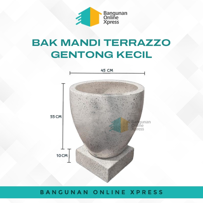 Jual BAK MANDI MINIMALIS TERRAZZO BULAT GENTONG KECIL | Shopee Indonesia