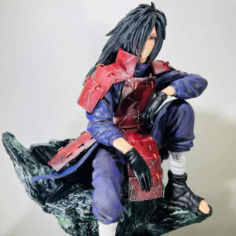 Jual mainan static figure uchiha madara sitting on stoneNaruto ...