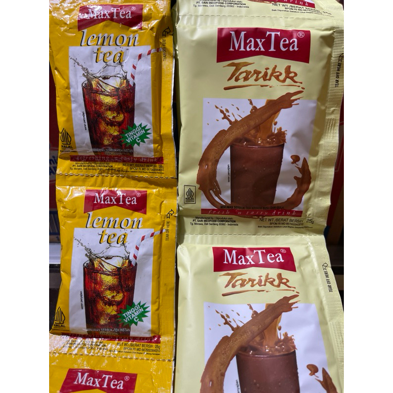 Jual MAXTEA TARIK/LEMON TEA RENCENG ( ISI 10 SACHET ) | Shopee Indonesia