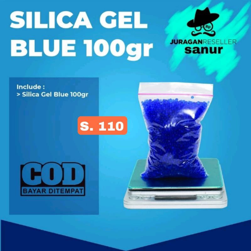 Jual Silica gel biru berat 100 gram for mencegah kelembapan berlebih ...