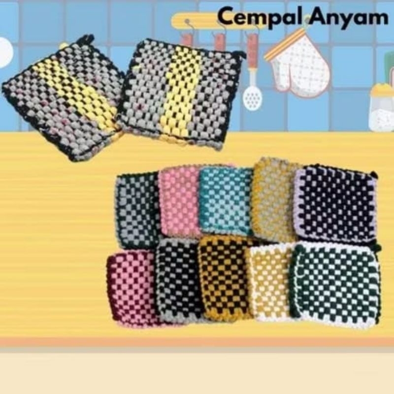Jual CEMPAL ANYAM TEBAL ANTI PANAS TATAKAN SERBAGUNA TATAKAN DAPUR LAP ...