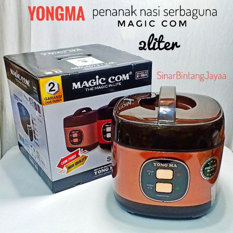 Jual YONGMA Magic Com 2 Liter Smc 8073 Rice Cooker 2L | Shopee Indonesia