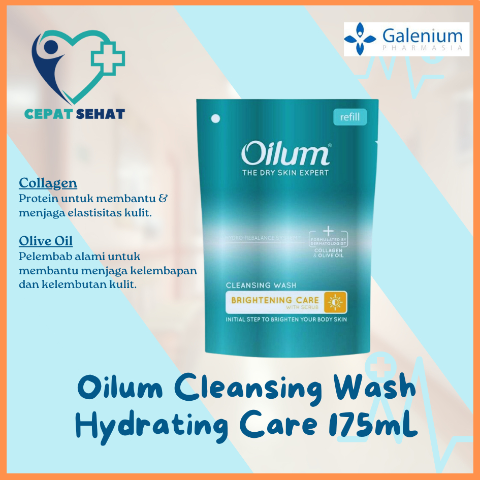 Jual Oilum Cleansing Wash Hydrating Care 175 ml Refill Pouch Sabun Cair ...