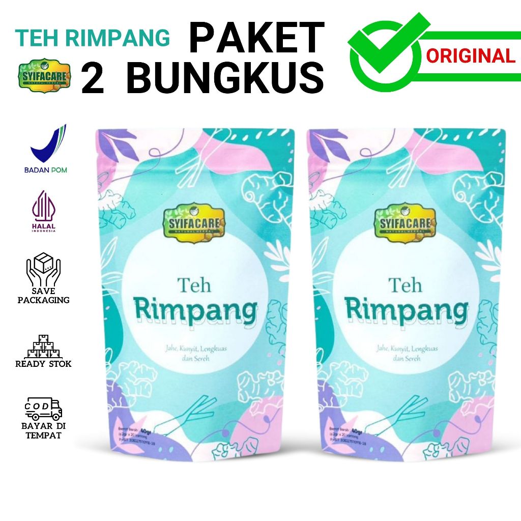 Jual Paket 2 Bungkus Teh Rimpang Syifacare Original | Teh Rimpang ...