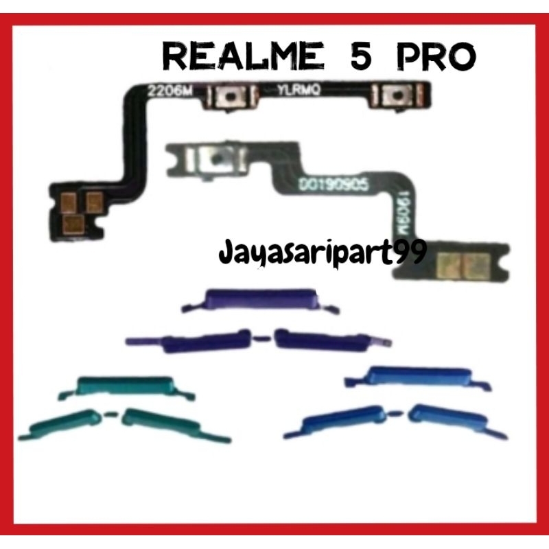 Jual Tombol luar + flexsibel Realme 5 pro on off Volume fullset original | Shopee Indonesia