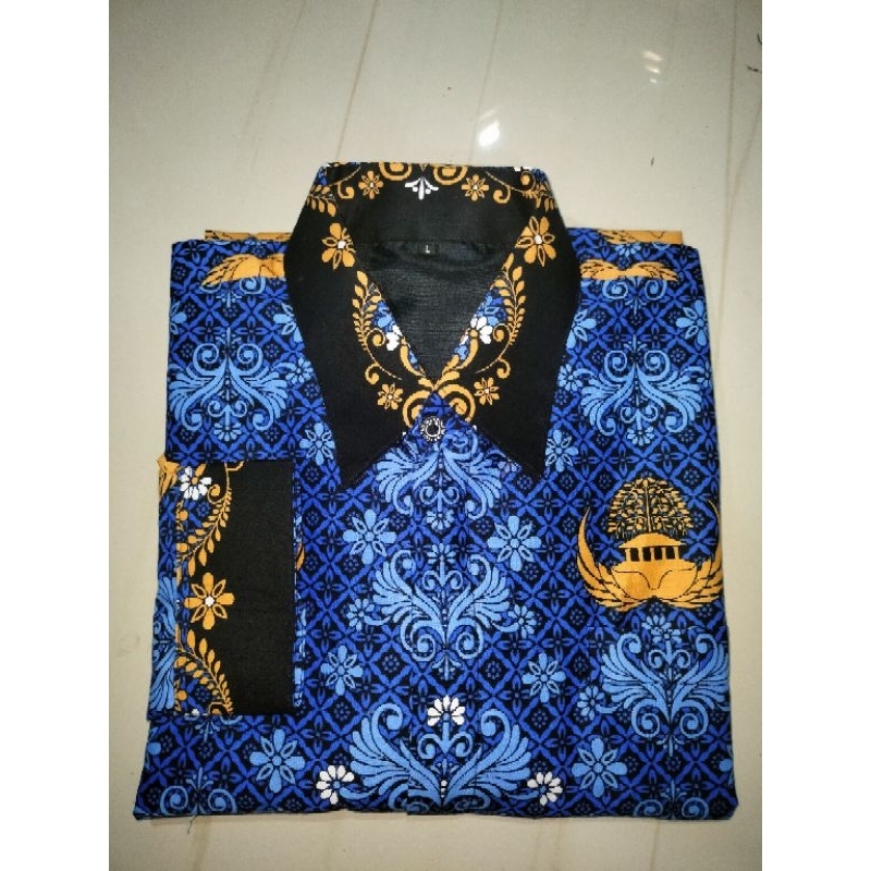 Jual BAJU SERAGAM KORPRI PRIA DAN WANITA TERBARU LAPIS FULLRING KERAH HITAM | Shopee Indonesia