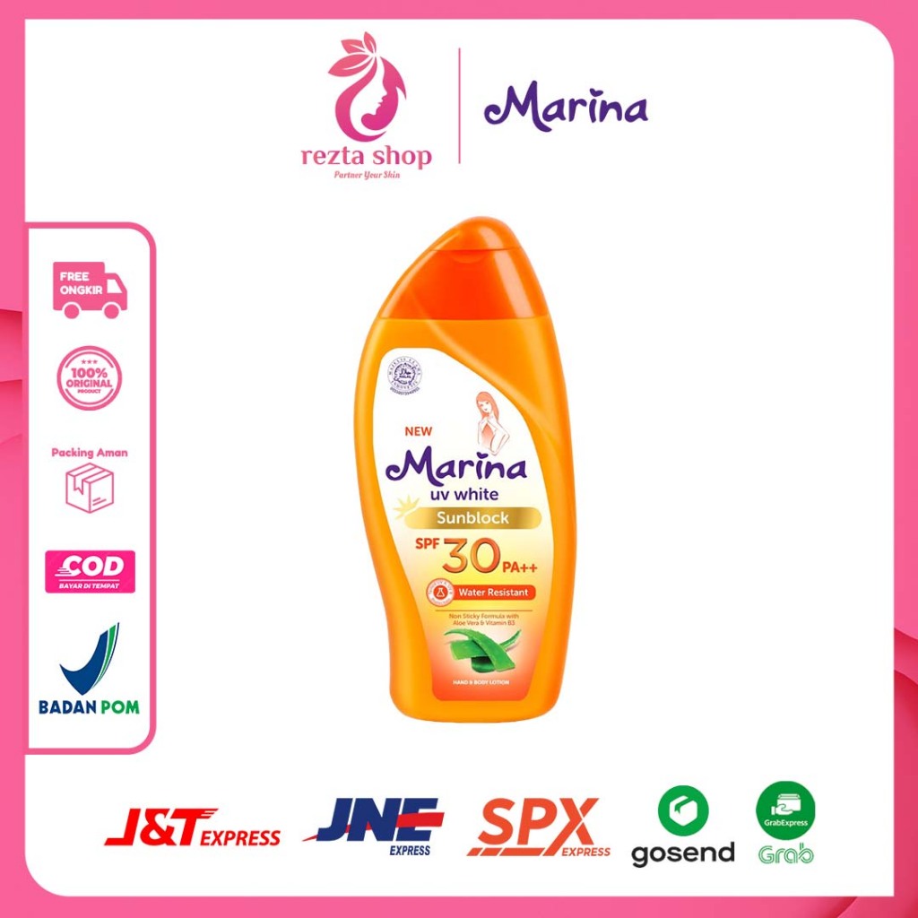 Jual MARINA UV White Sunblock SPF 30 PA+++ 85 ml | Shopee Indonesia