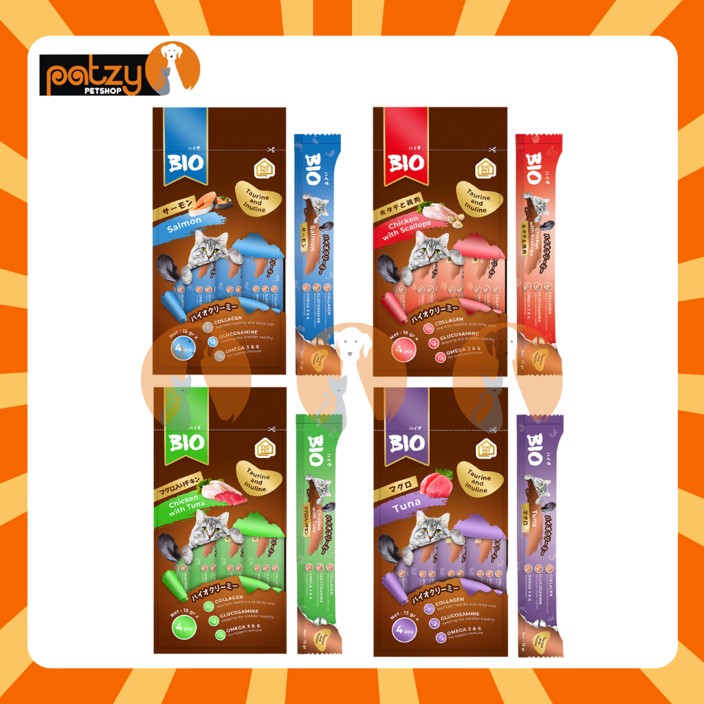 Jual BIO CREAMY SNACK KUCING 15GR (1 PC) | Shopee Indonesia