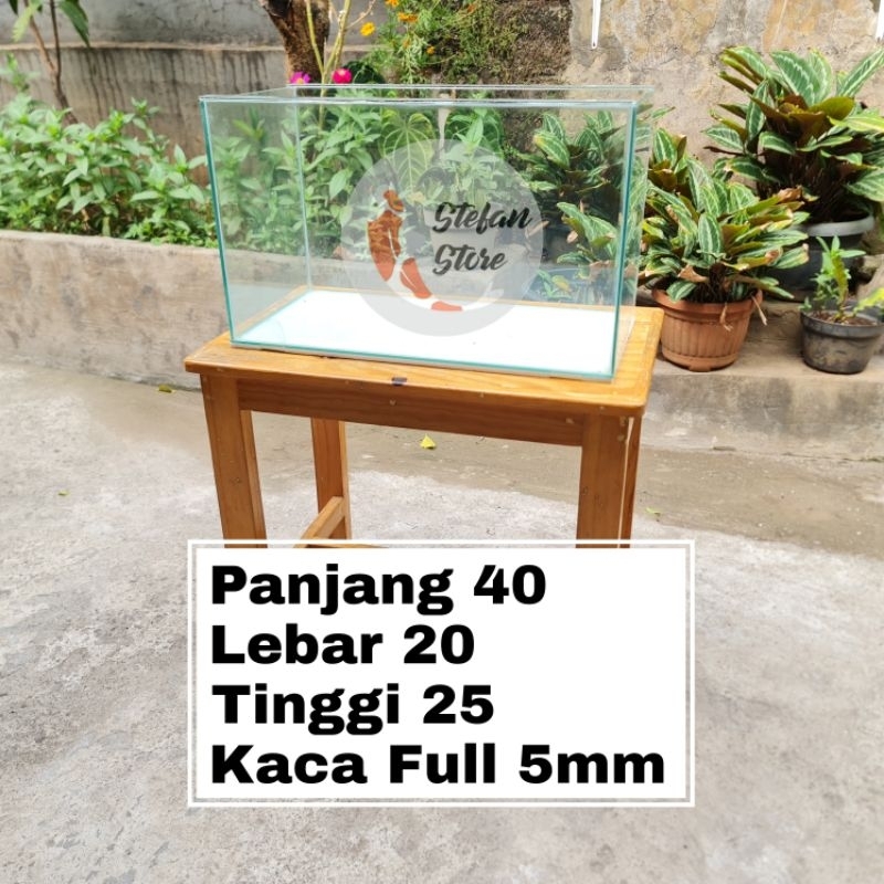 Jual Aquarium Kaca 40x20x25 Aquarium Ikan Hias | Shopee Indonesia
