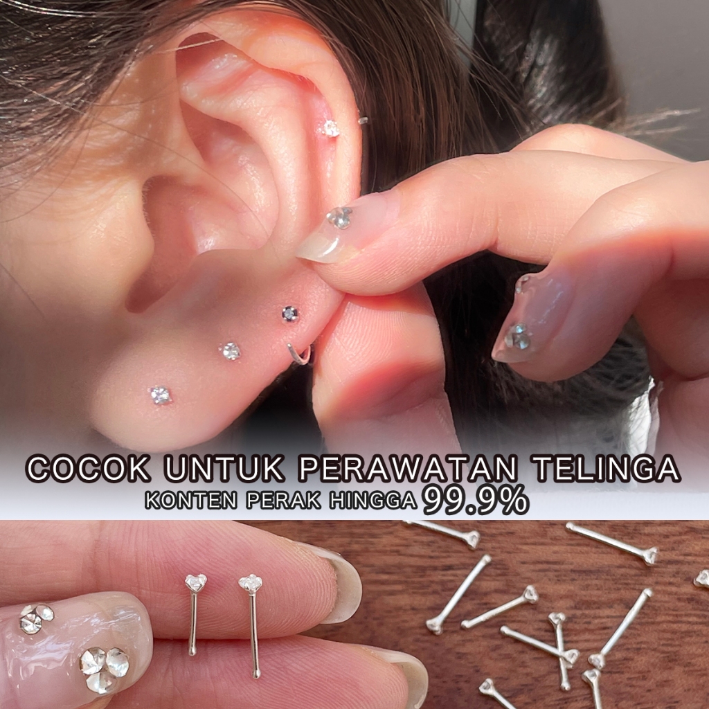 Jual Ear Partner Anting zirkon Perak 999 sterling Merawat telinga Anda ...