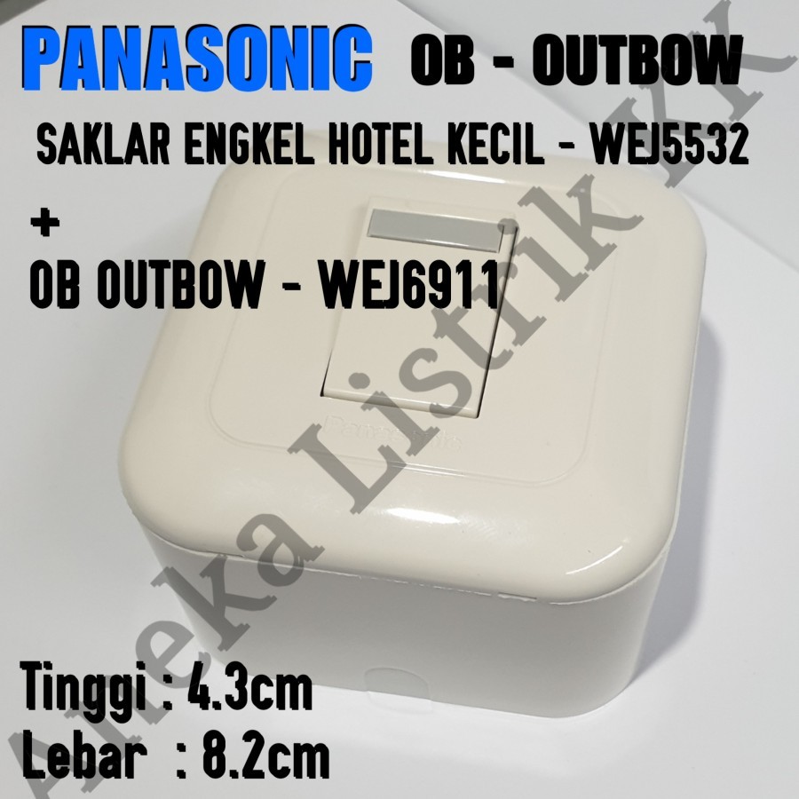 Jual PANASONIC OB OUTBOW SAKLAR ENGKEL HOTEL TUNGGAL KECIL WEJ5532 PLUS ...