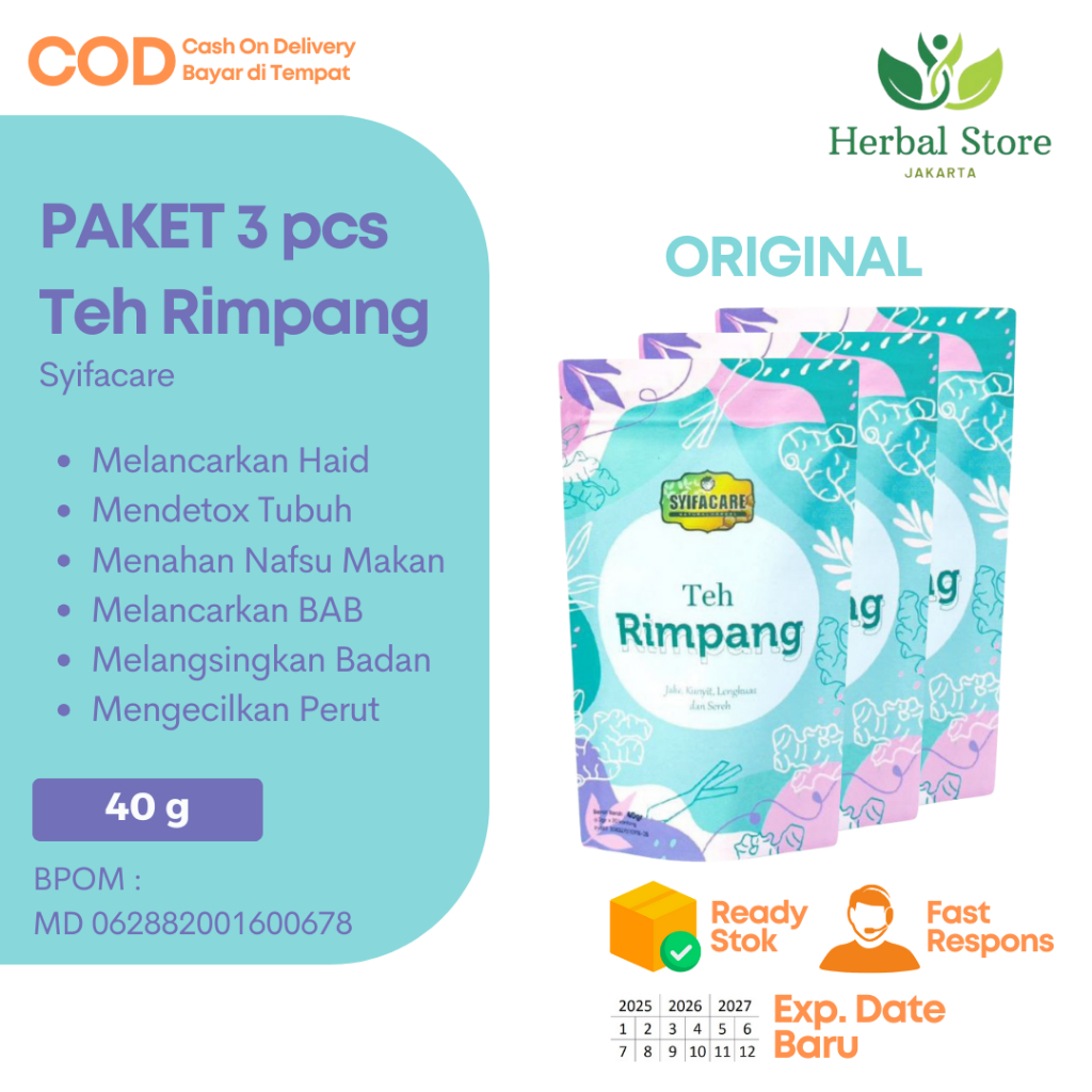 Jual Paket 3 Bungkus Teh Rimpang BPOM Syifacare ala JSR Teh Celup ...