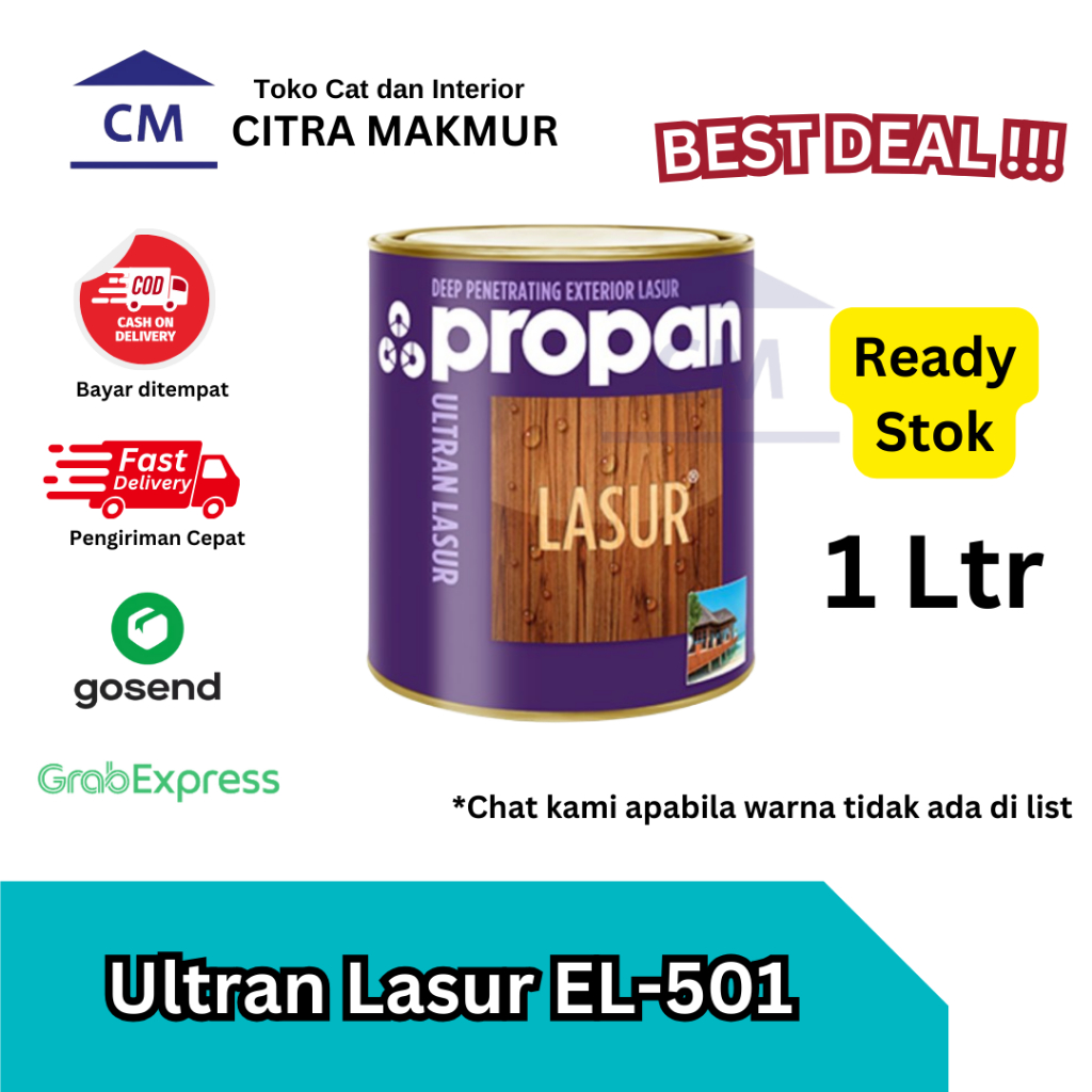 Jual Propan Ultran Lasur EL-501 - 1 Ltr (Politur Exterior Propan ...
