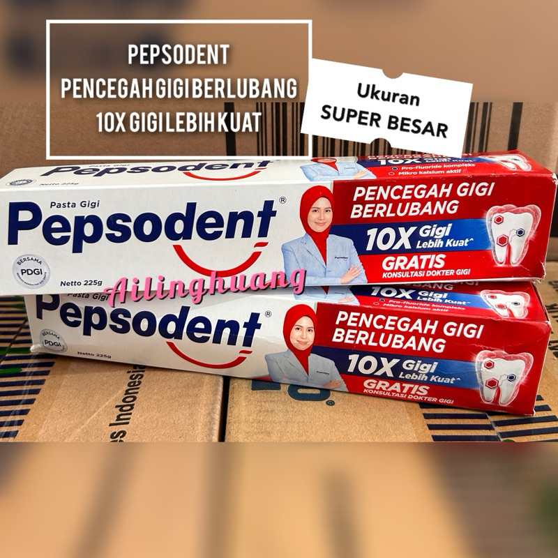 Jual PEPSODENT PENCEGAH GIGI BERLUBANG 225gr UKURAN SUPER BESAR ...