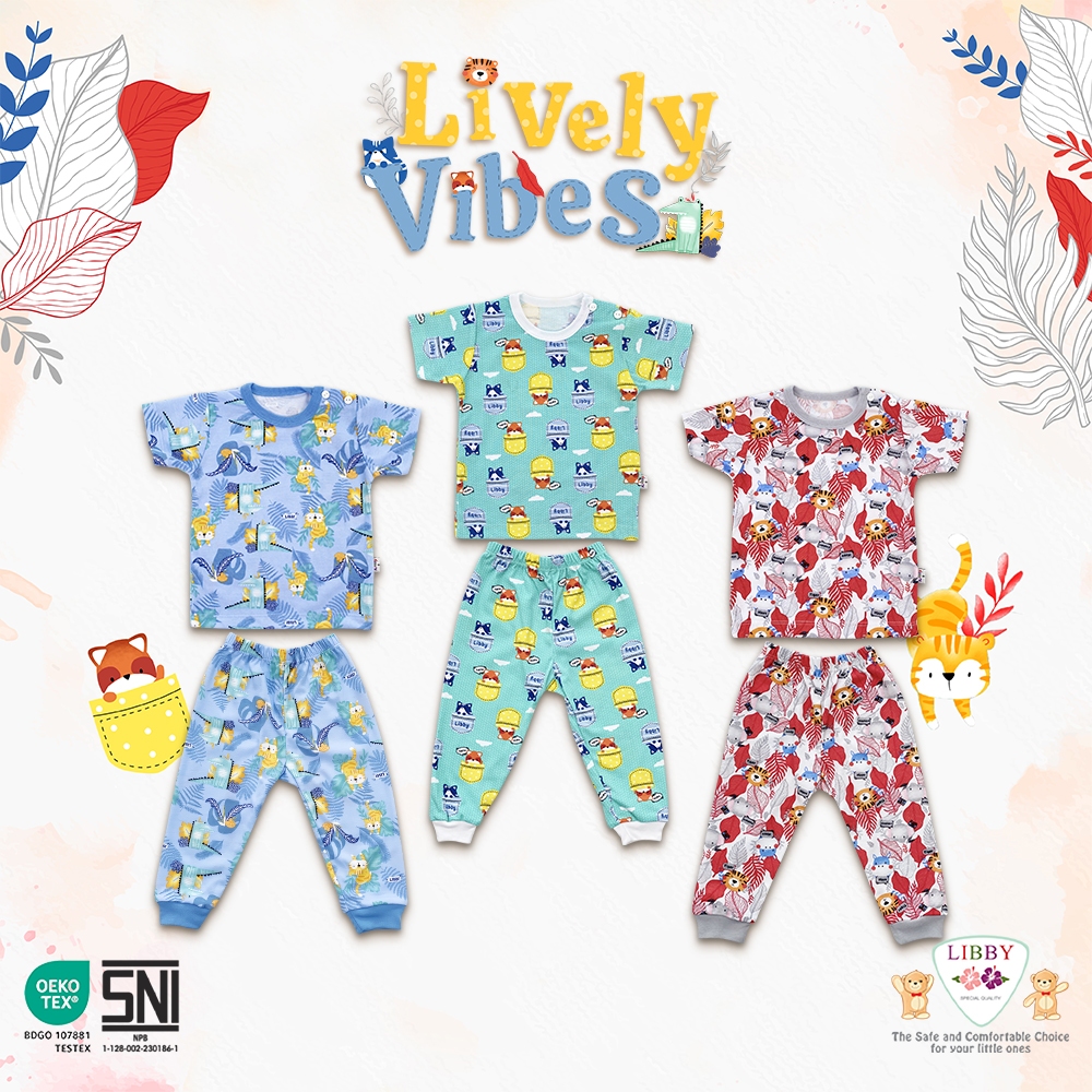 Jual LIBBY Setelan Piyama Anak Laki Laki Perempuan Oblong Pendek Celana ...