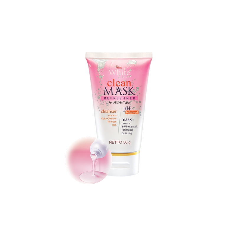 Jual VIVA White Clean Mask Refreshner Face Cleanser 50g | Shopee Indonesia