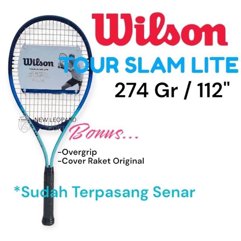 Jual Raket Tenis WILSON TOUR SLAM LITE 274 gr 112" / Tennis Racket ...