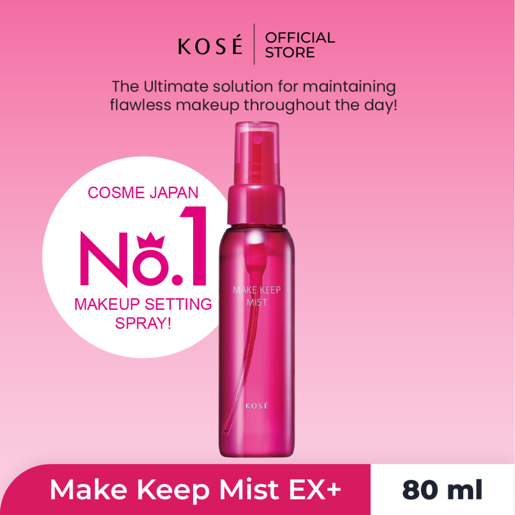 Jual KOSE Make Keep Mist EX+ / Setting Spray / Full Size - 80ml | Shopee Indonesia