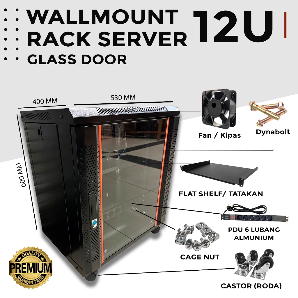 Jual Wallmount Rack 12U murah / Rack Server 12U | Shopee Indonesia