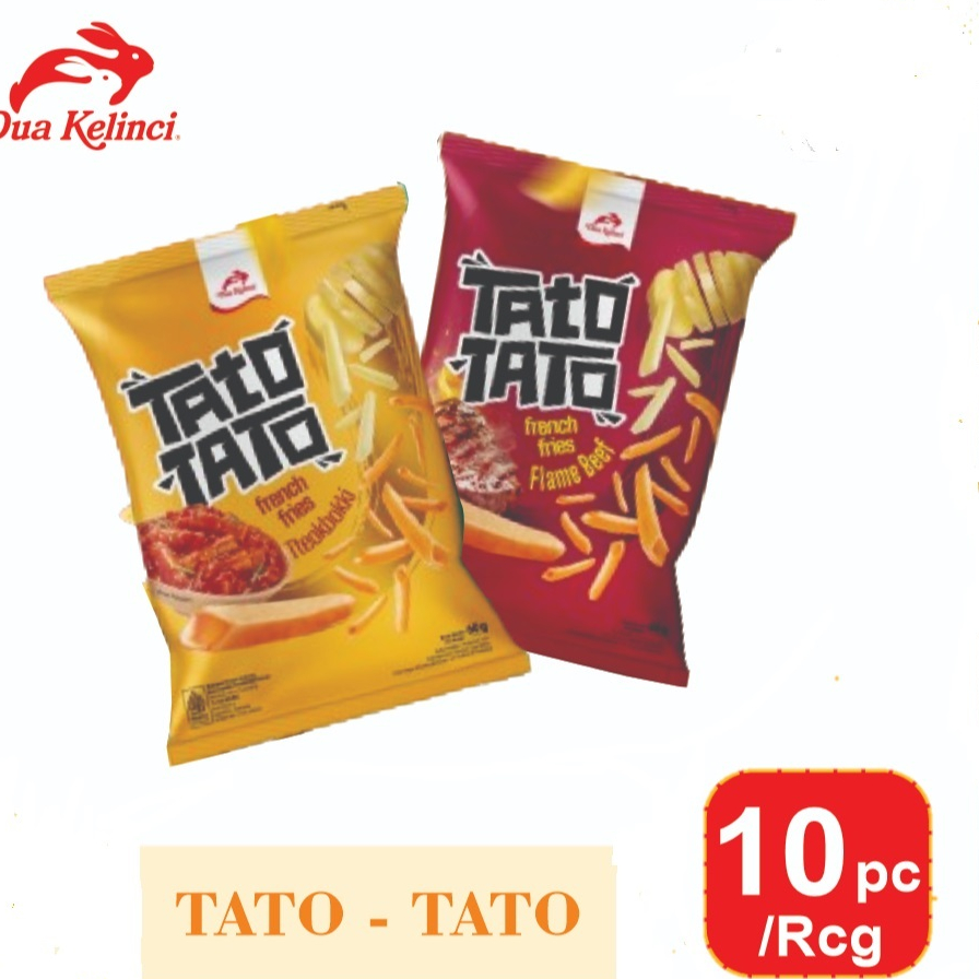 Jual Dua Kelinci French Fries Tato Tato Snack Ekstrudat Kentang TATO ...