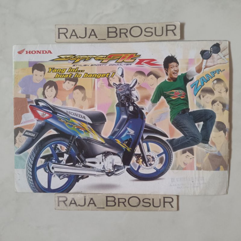 Jual Poster brosur katalog leaflet jadul lawas Honda Supra Fit R 2006 | Shopee Indonesia