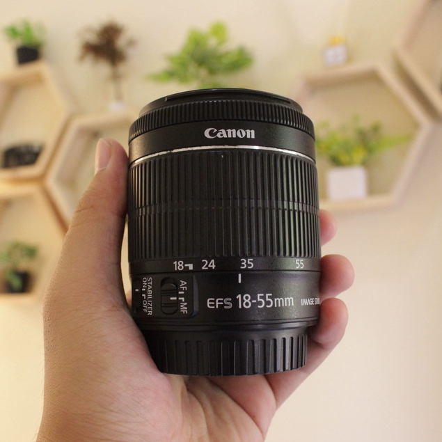 Jual Lensa Kit Canon 18-55mm STM - IS dan STM | Shopee Indonesia