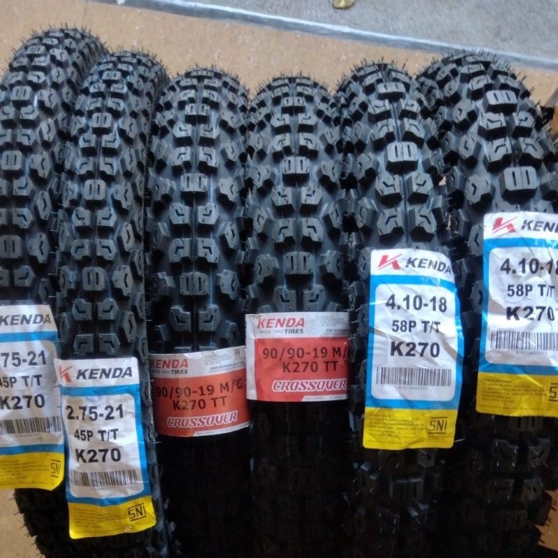 Jual BAN KENDA K270 (250 - 275 - 410 - 460 - 90/90 RING 17 18 19 21 90 90 2.50 - 2.75 - 3.00 - 4 ...