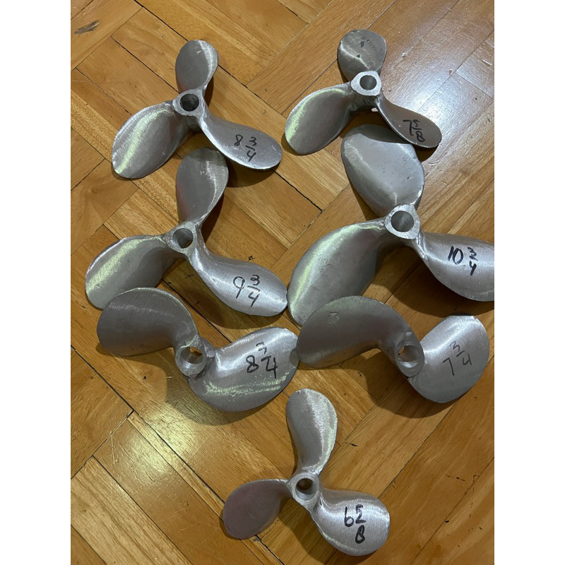 Jual kipas propeler perahu kapal daun 3 Almunium propeller | Shopee ...