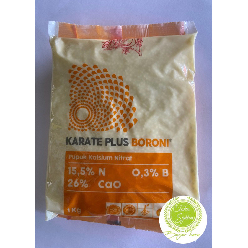Jual PUPUK MEROKE KARATE PLUS BORONI 1 KG KEMASAN PABRIK KALSIUM NITRAT ...