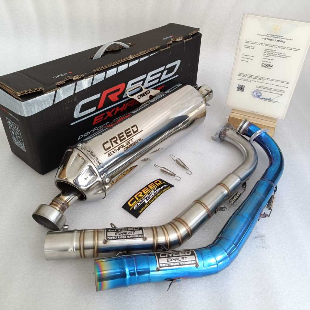 Jual Suara NGEBAS Adem Knalpot Racing Creed Exhaust 1 Set Vario 110/125 ...