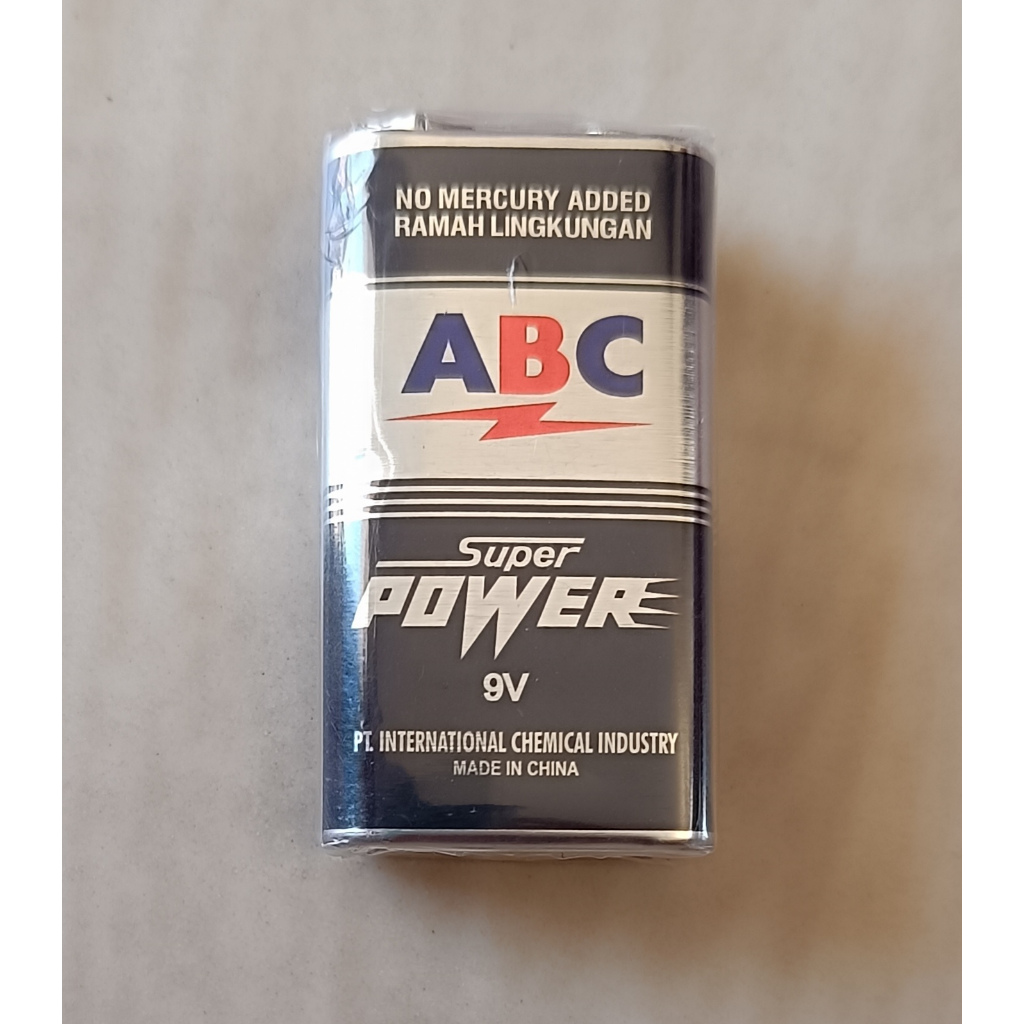 Jual Battery ABC Super Power 9 Volt - Batrei Kotak - Baterai Kotak ...