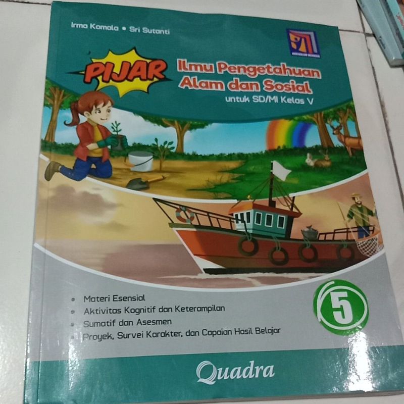 Jual BUKU ILMU PENGETAHUAN ALAM DAN SOSIAL UNTUK SD/MI KELAS V KURIKULUM MERDEKA QUADRA | Shopee ...