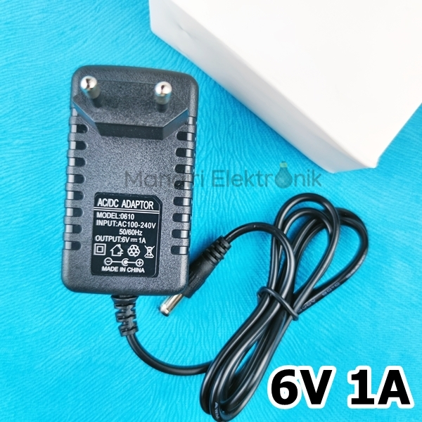 Jual Adaptor 6V 1A 6 Volt 1 Ampere Charger Mobil PMB / Motor PCX Mainan ...