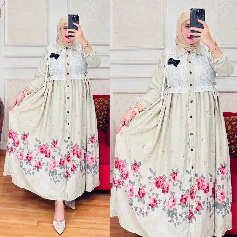 Jual NAYLA gamis premium mewah super mayung | Shopee Indonesia